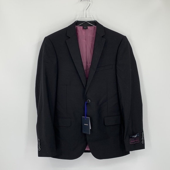 Zanetti | Suits & Blazers | Zanetti Porto Suit Jacket Blazer Black Wool ...